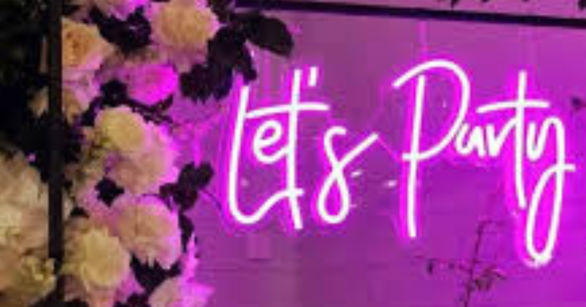 Let's Party Neon Sign - Neon Adda – Add a Bold and Vibrant Glow to Your ...